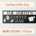 COFFEE BAR SIGN, Metal Coffee Bar Sign, Kitchen Wall Decor, Cafe Sign ...