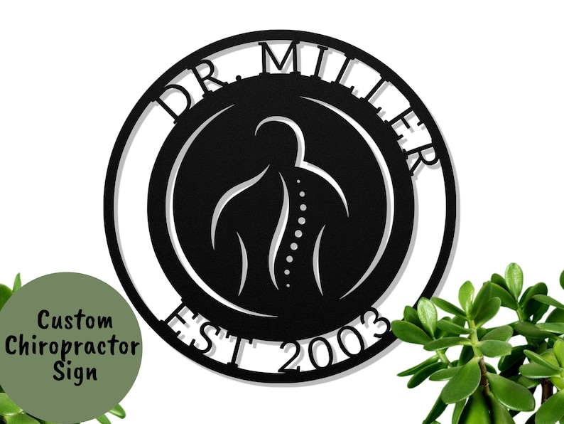 Custom Metal Outdoor Chiropractic Sign, Chiropractor Gift, Chiropractor ...