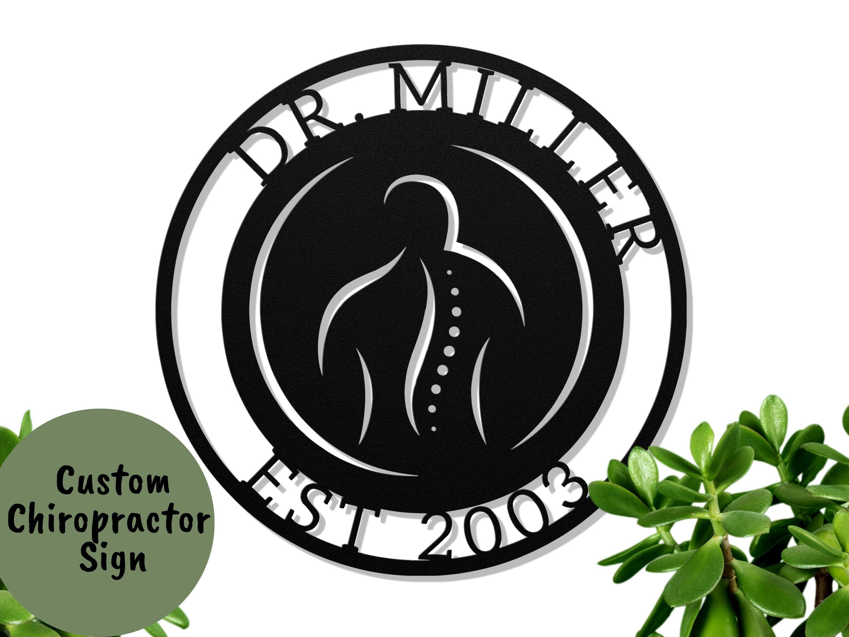 Custom Metal Outdoor Chiropractic Sign, Chiropractor Gift, Chiropractor ...
