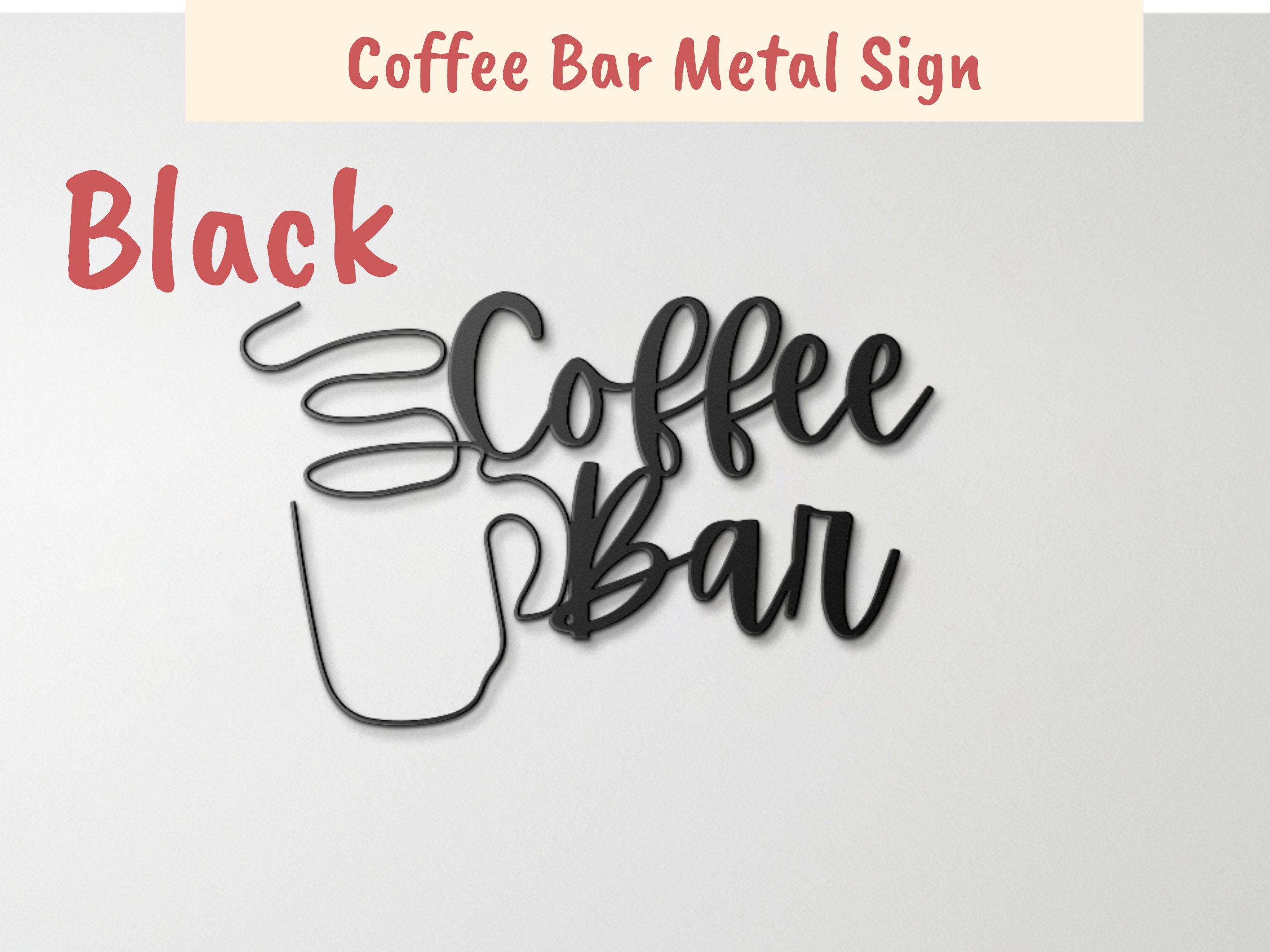 Coffee Sign Metal - Metal Coffee Bar Sign, Coffee Shop Sign, Coffee Bar ...
