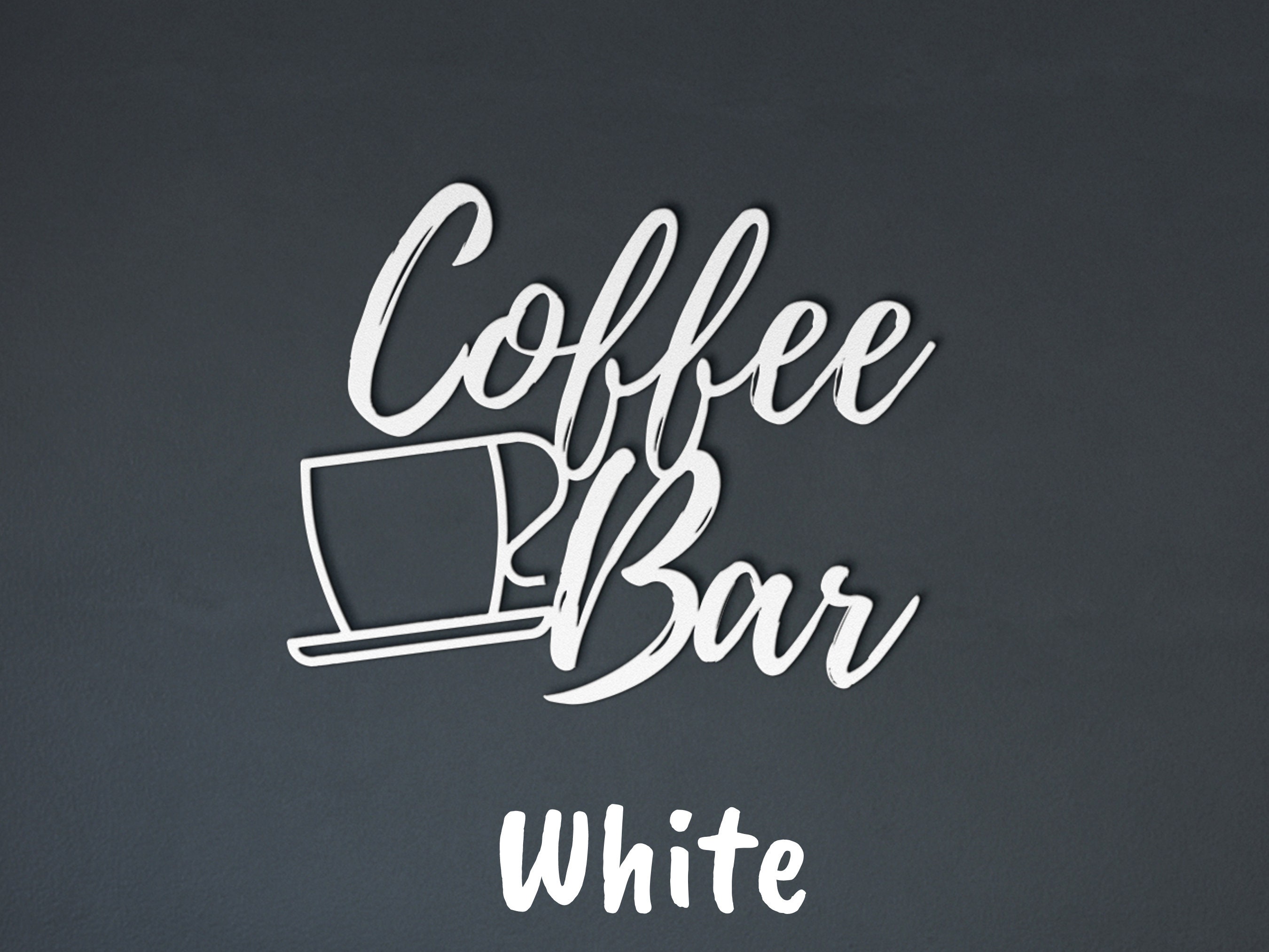 COFFEE BAR SIGN, Metal Coffee Bar Sign, Kitchen Wall Decor, Cafe Sign ...