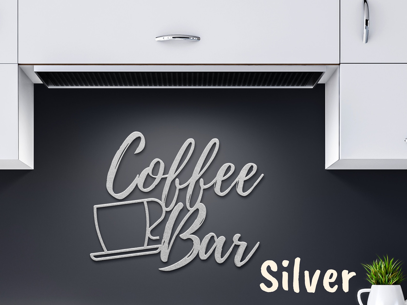 COFFEE BAR SIGN, Metal Coffee Bar Sign, Kitchen Wall Decor, Cafe Sign ...
