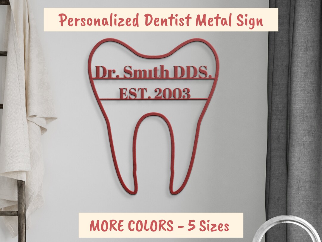DENTIST SIGN, Dental Office Sign, Personalized Dental Office Sign ...