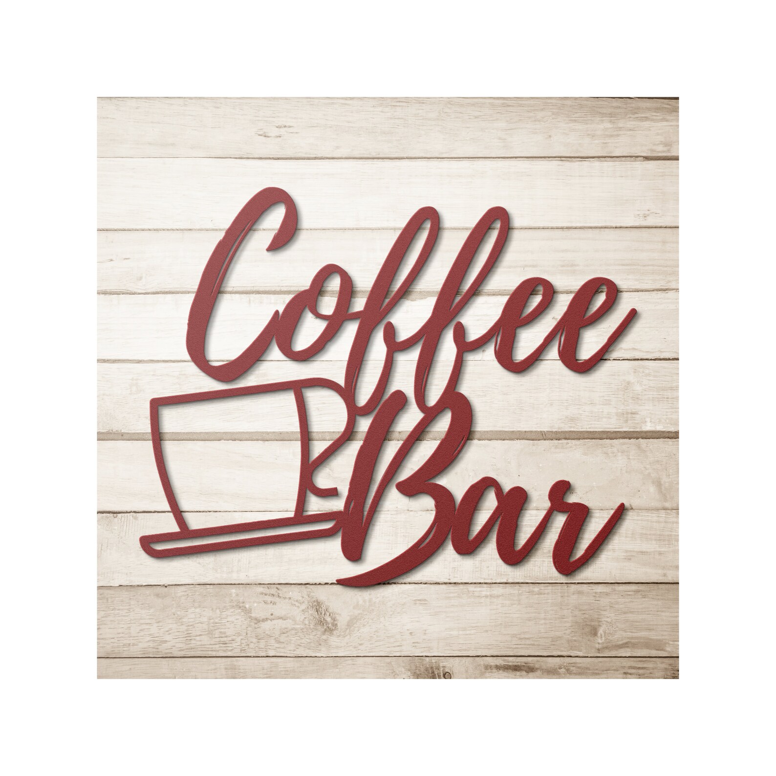 COFFEE BAR SIGN, Metal Coffee Bar Sign, Kitchen Wall Decor, Cafe Sign ...