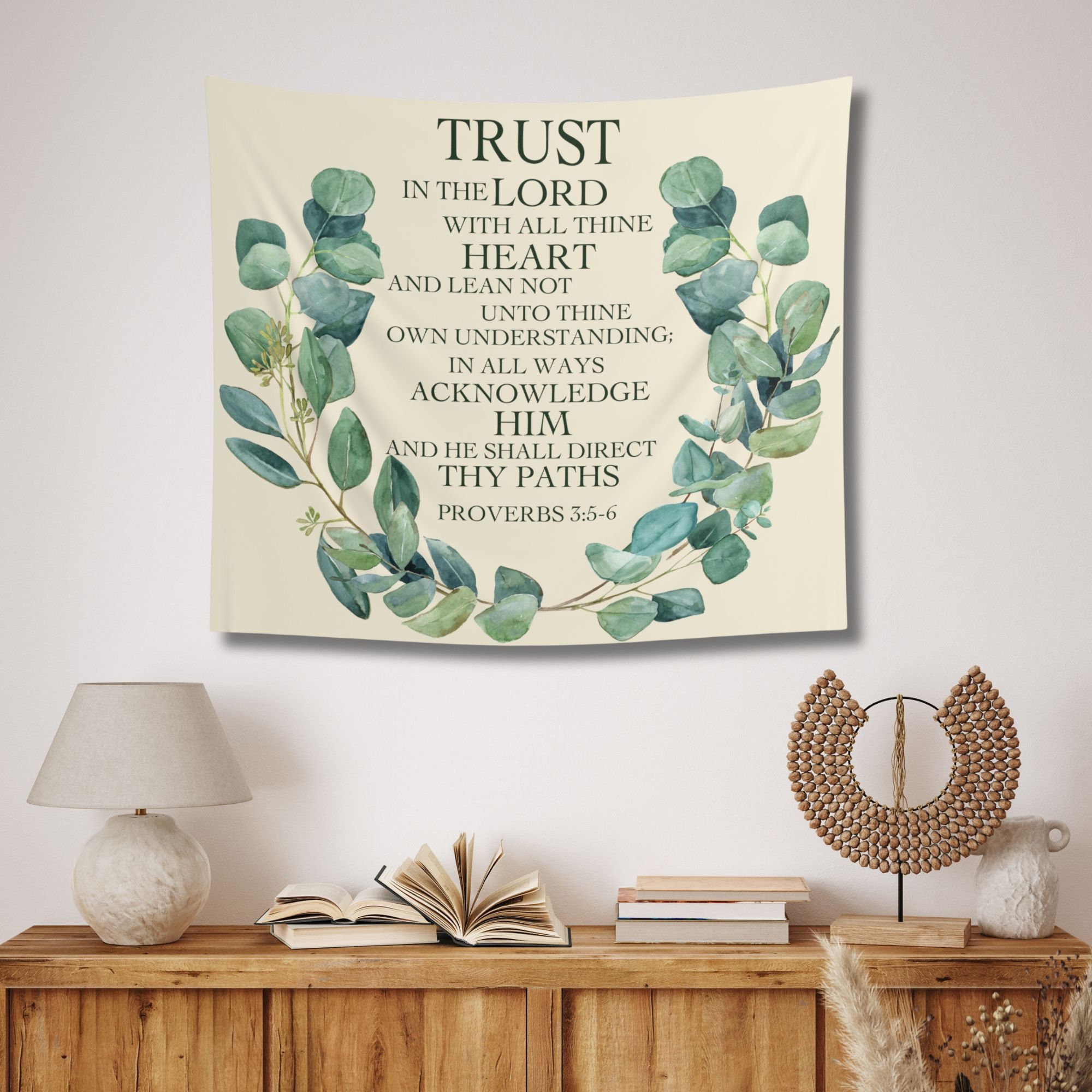 Christian Tapestry Christian Bible Art Bible Verse Tapestry - Etsy