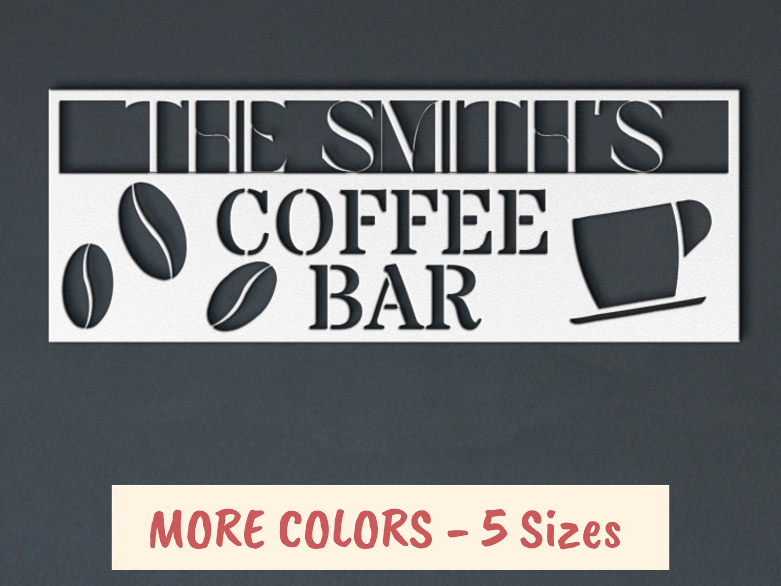 Custom Coffee Sign, Coffee Bar Sign, Metal Coffee Sign, Coffee Shop ...