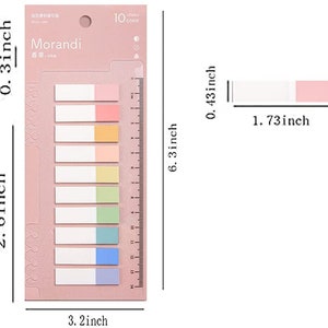 Multi-tool Sticky Tabs With Ruler Annotating Tab Journal Stationery ...