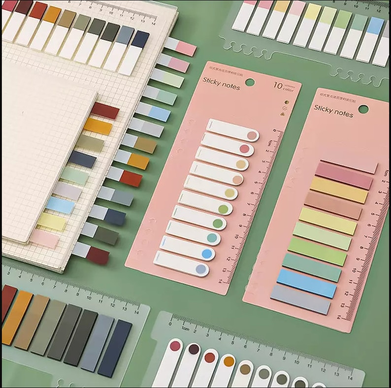 Multi-tool Sticky Tabs With Ruler Annotating Tab Journal - Etsy