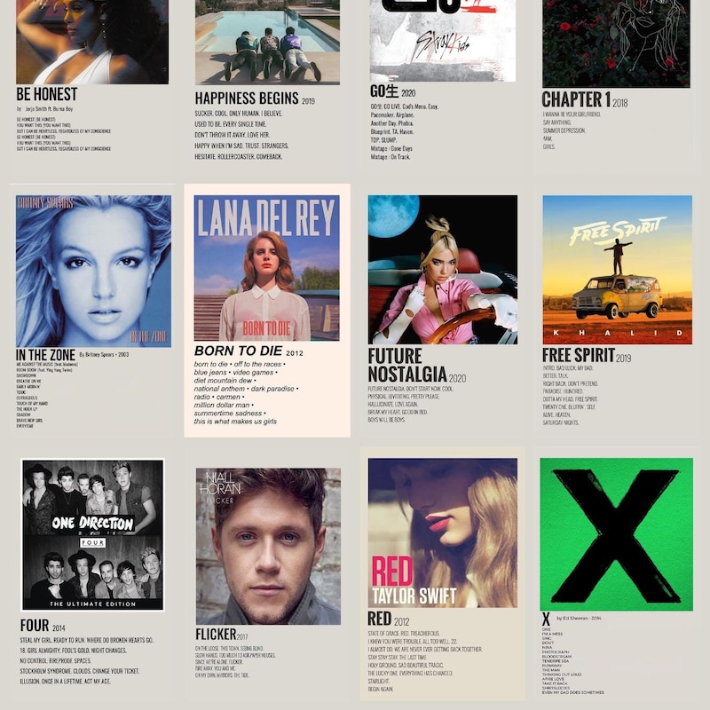 Album Back Cover - Etsy
