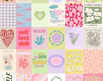 Danish Pastel Aesthetic Wall Collage Kit Danish Pastel Room Decor Pinterest Prints Aesthetic ...
