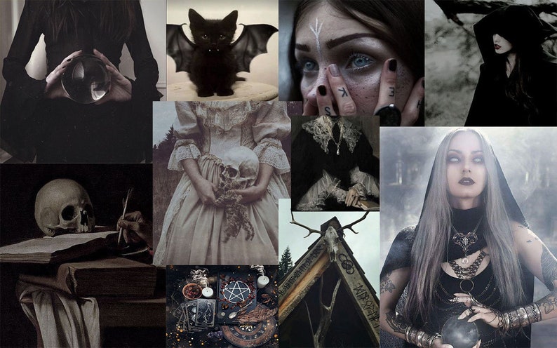 Witch Aesthetic Wall Collage Kit Witch Room Decor Witchy Decor ...