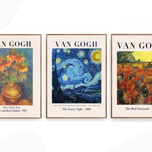 A3 Van Gogh Posters Van Gogh Wall Decor Aesthetic Room Decor Wall ...