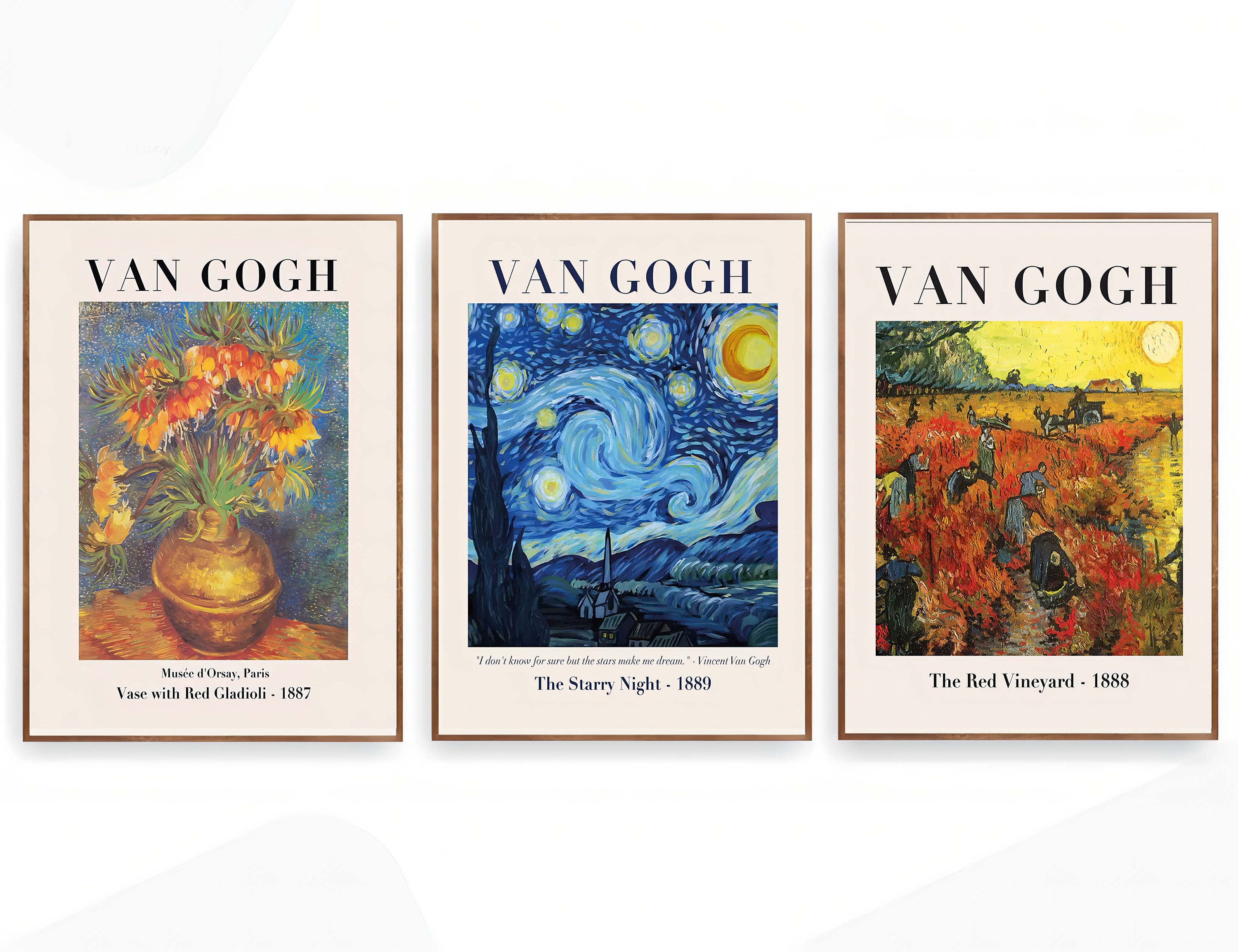 A3 Van Gogh Posters Van Gogh Wall Decor Aesthetic Room Decor Wall ...