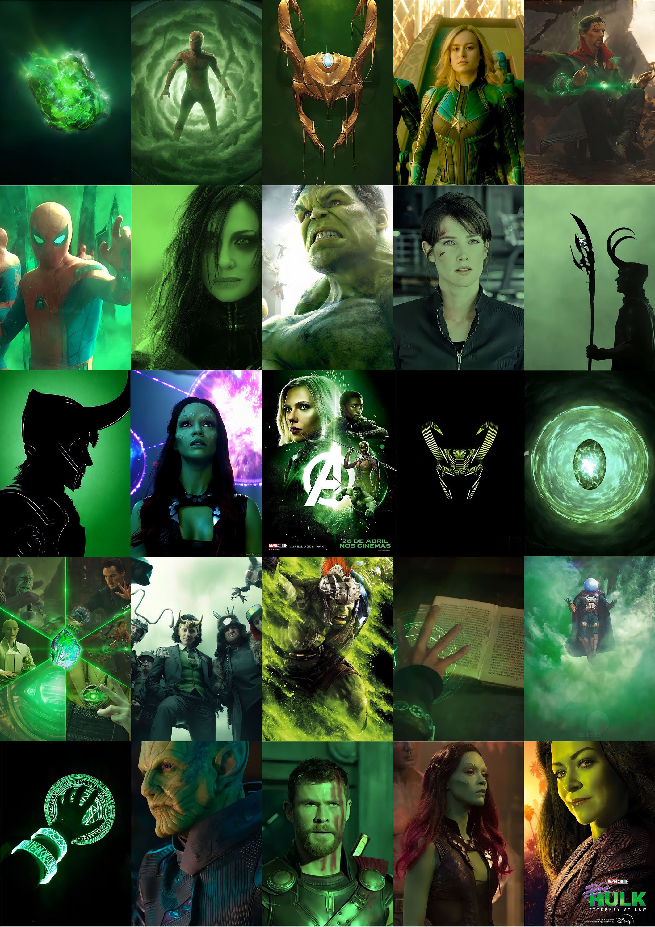 Marvel HIGH RESOLUTION Collage Kit Marvel Rainbow Aesthetic Wall ...