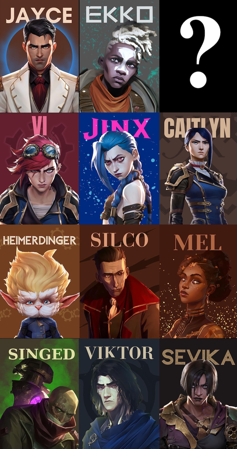 Arcane League of Legends Posters, Fan Merchandise, Instant ...