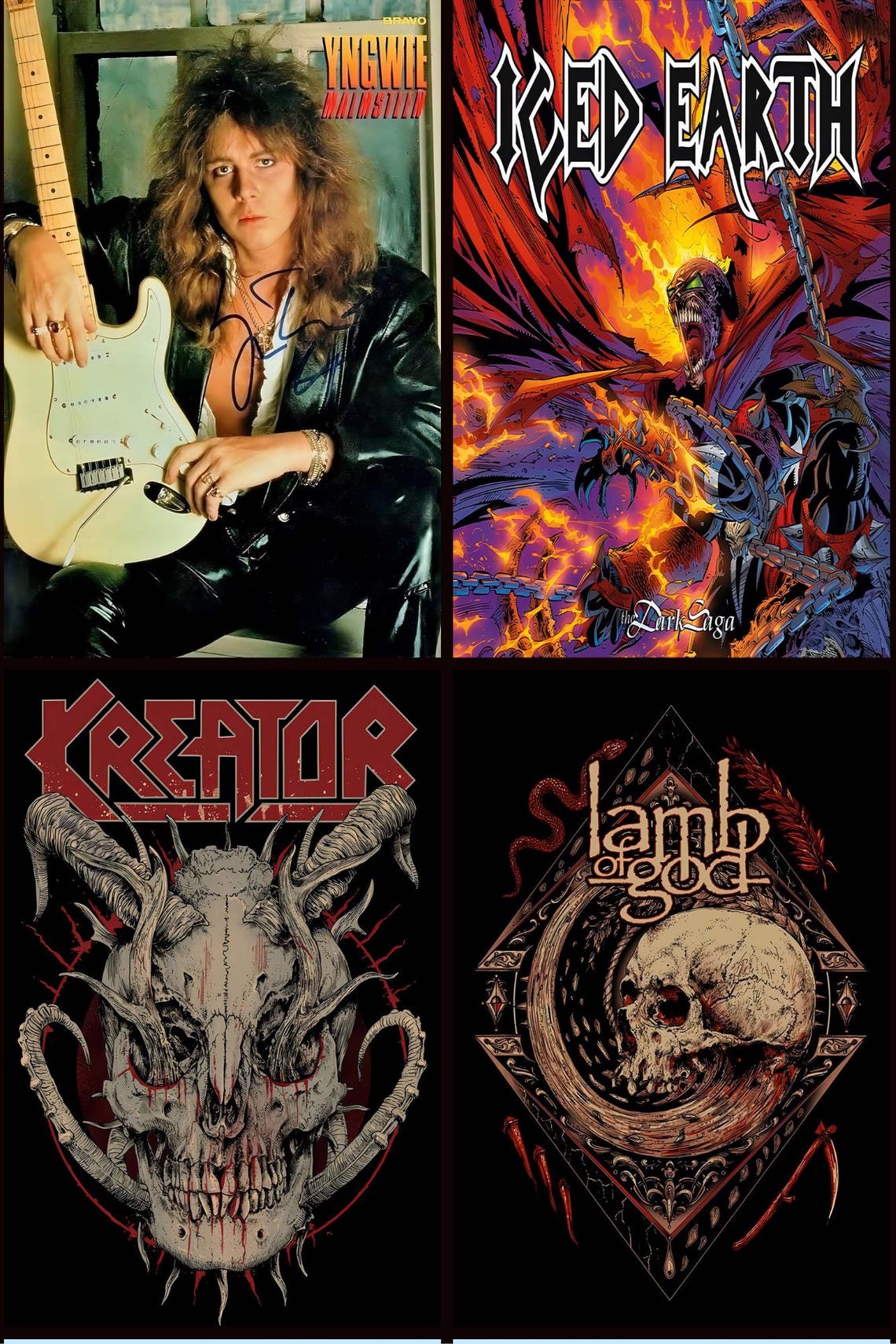 208PCS Vintage 90'S ROCK/METAL Best Concert Poster 300 DPI /vintage ...