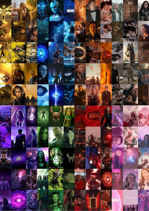 Marvel HIGH RESOLUTION Collage Kit Marvel Rainbow Aesthetic - Etsy ...