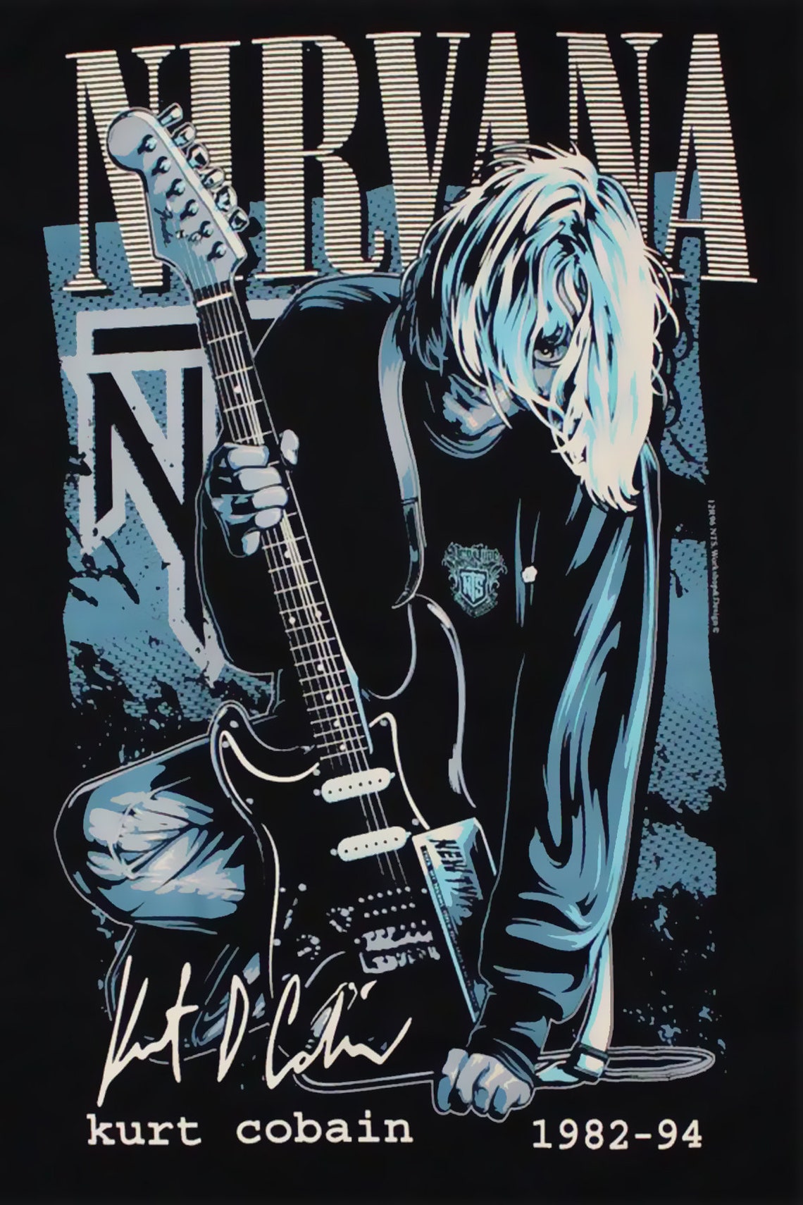 Vintage Rock Concert Poster Aesthetic Wall Collage Kit Hard Rock Retro ...
