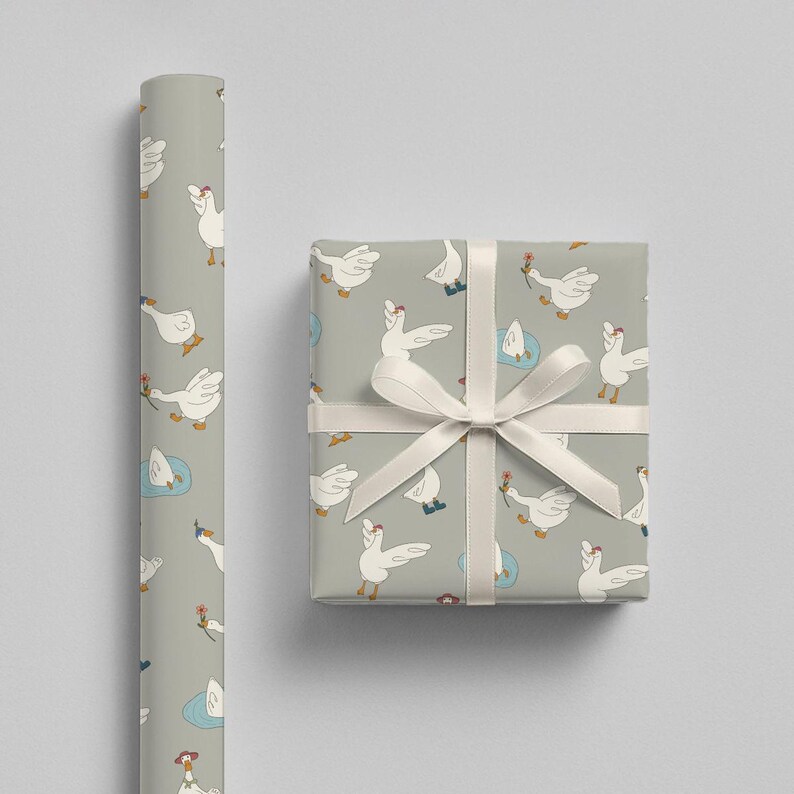 Silly Goose Seamless Repeating Pattern - Geese, Ducks, Digital Download ...