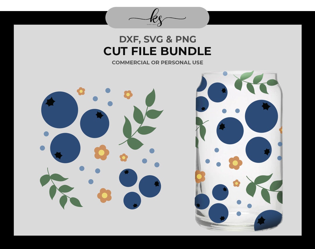 BLUEBERRY FOLIAGE Svg - Cut File for Cricut or Silhouette - Cute Fruit ...
