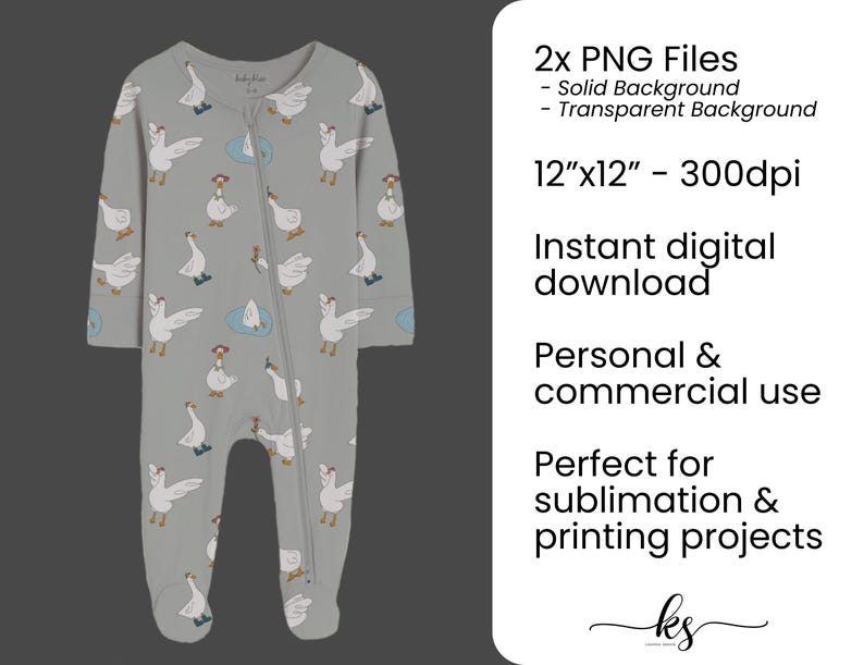 Silly Goose Seamless Repeating Pattern - Geese, Ducks, Digital Download ...