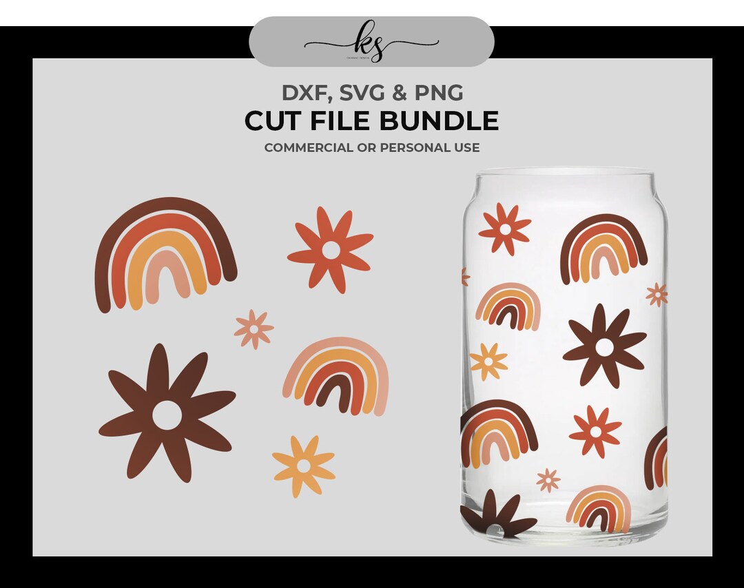 BOHO RAINBOW PATTERN Svg - Cut File for Cricut or Silhouette - Boho ...
