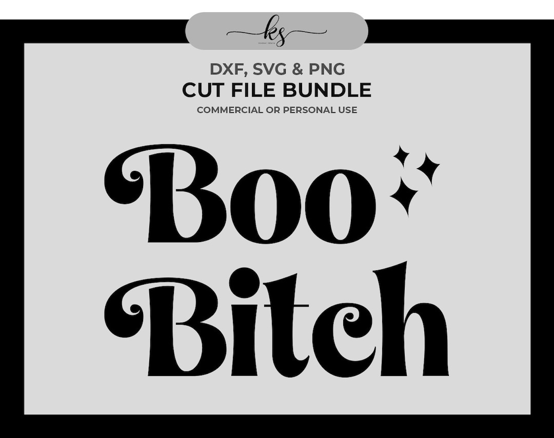 BOO BITCH Svg Cut File for Cricut or Silhouette Funny Halloween Quote ...