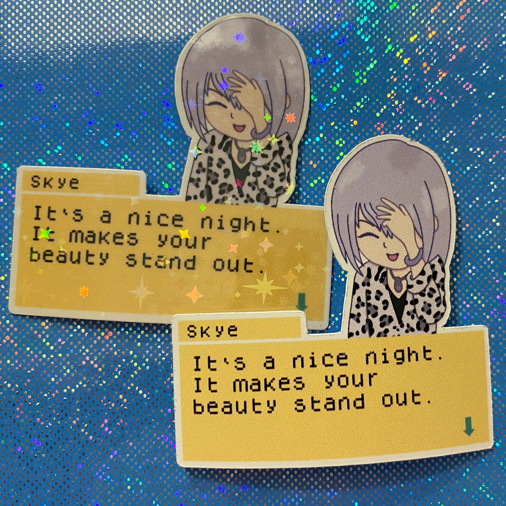 Skye Vinyl Sticker Holographic / Matte Harvest Moon DS - Etsy