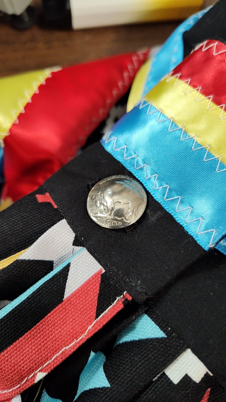 Native American Ribbon Shirt, Native Ribbon Shirt, Tribal Black Drop ...