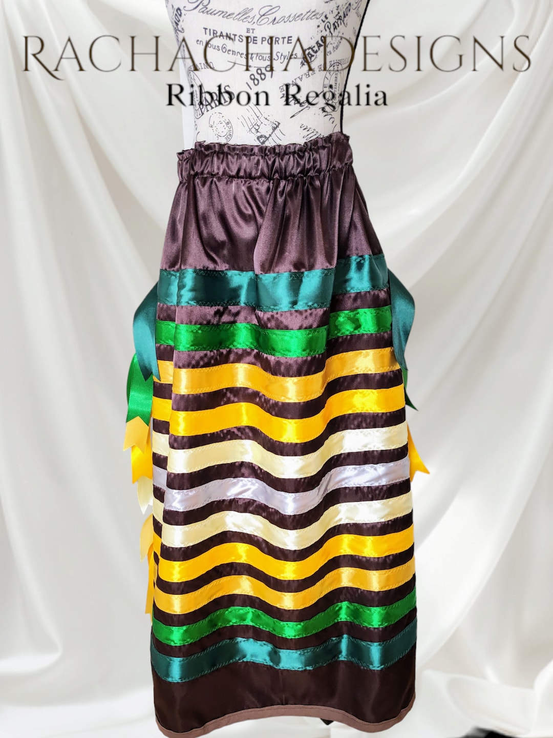 Native American Ribbon Skirt Earth Ribbon Skirt Brown Ribbon Skirt ...