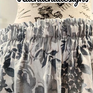 Ribbon Skirt Blue Floral Ribbon Skirt Floral Ribbon Skirt Blue Ribbon ...