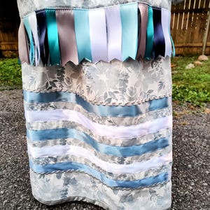 Ribbon Outfit Native American Ribbon Outfit Blue Floral Ribbon Outfit ...