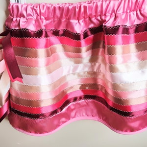 Native American Cherry Blossom Girls Ribbon Skirt Girls Pink Ribbon ...