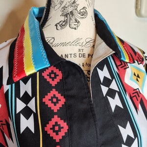 Native American Ribbon Shirt, Native Ribbon Shirt, Tribal Black Drop ...