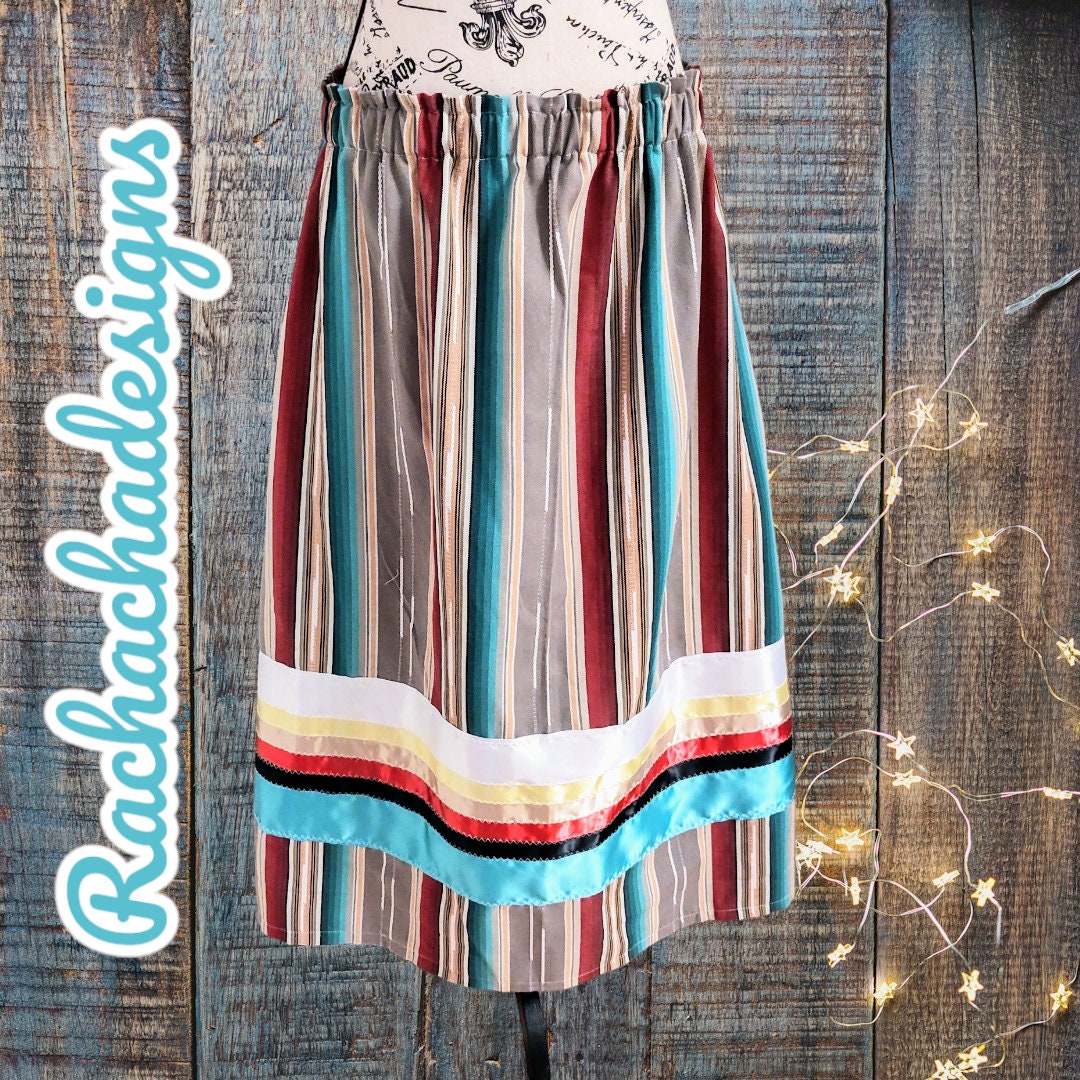 Native American Ribbon Skirt Woven Ribbon Skirt Indigenous Ribbon Skirt ...