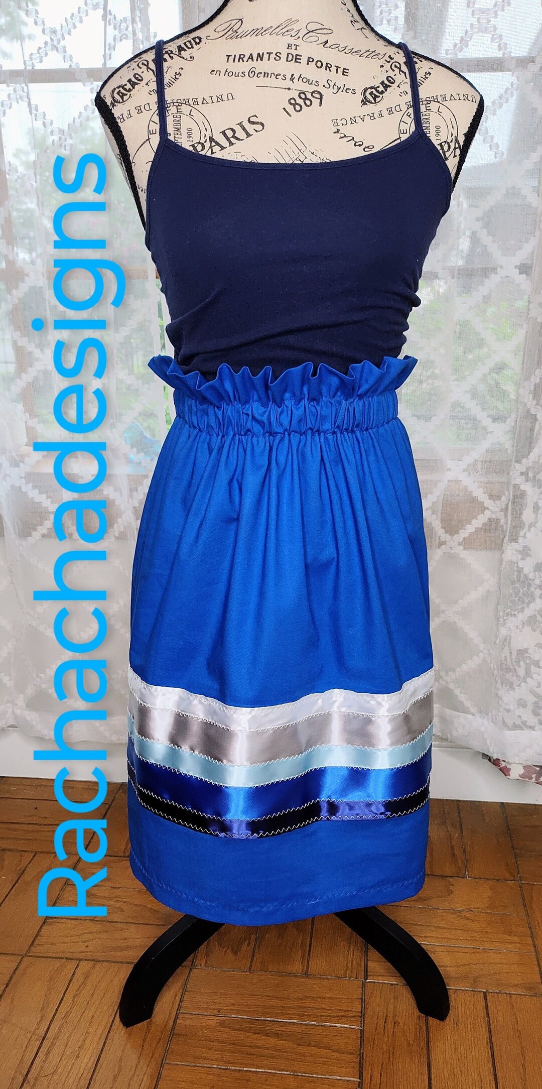 Ribbon Skirt Child Size Native American Child Ribbon Skirts Blue Ribbon ...