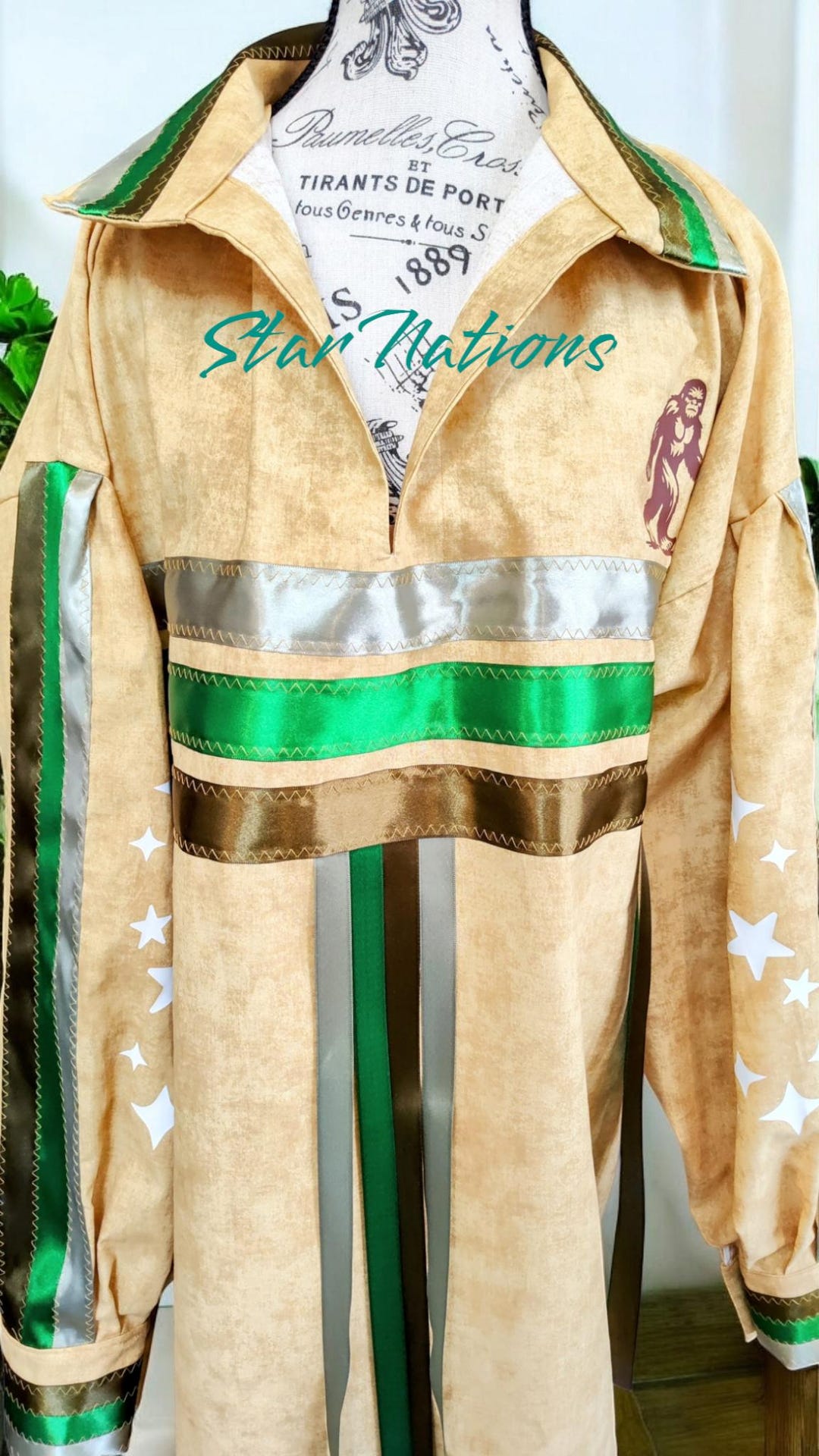 Star Nation Ribbon Shirt, Native American Ribbon Shirt, Indigenous ...