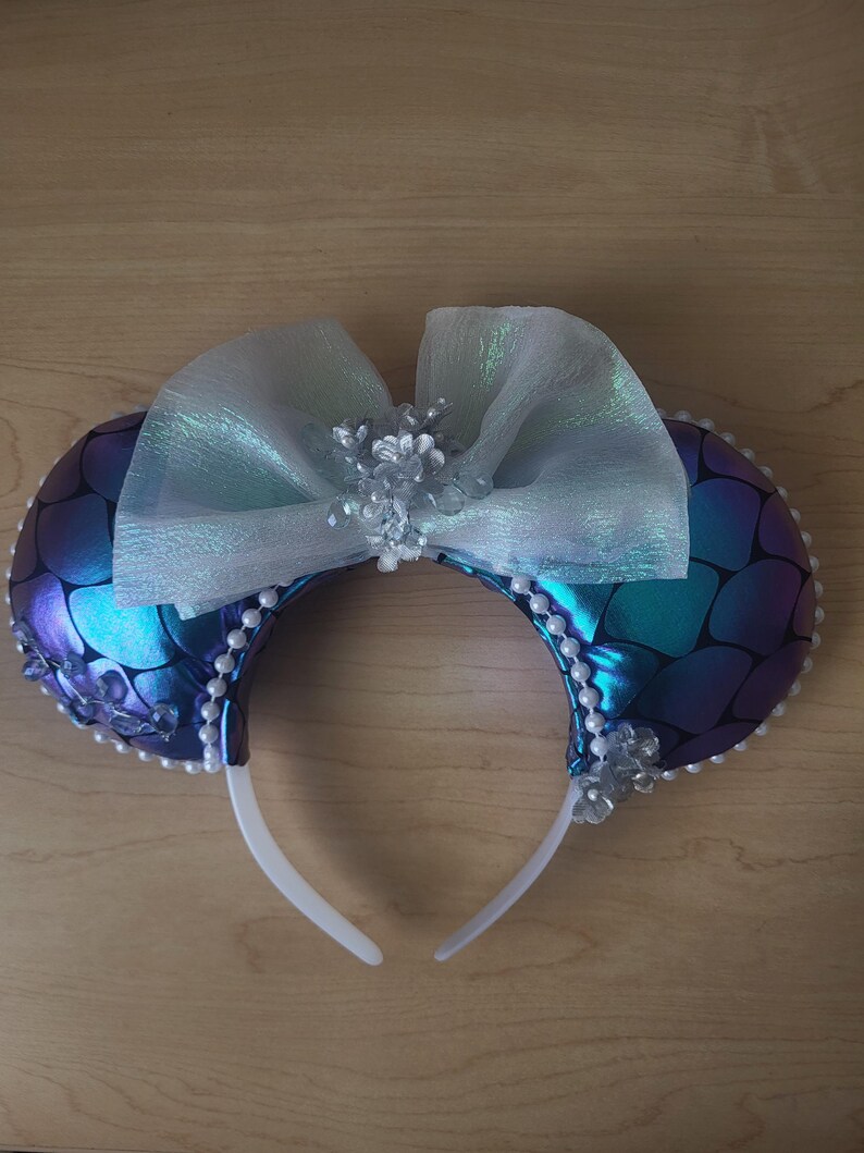 Mermaid Mouse Ears, Iridescent Scale-print Ears - Etsy