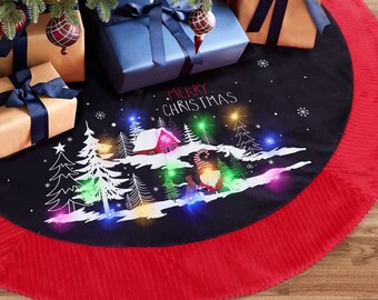 Light up Tree Skirt - Etsy