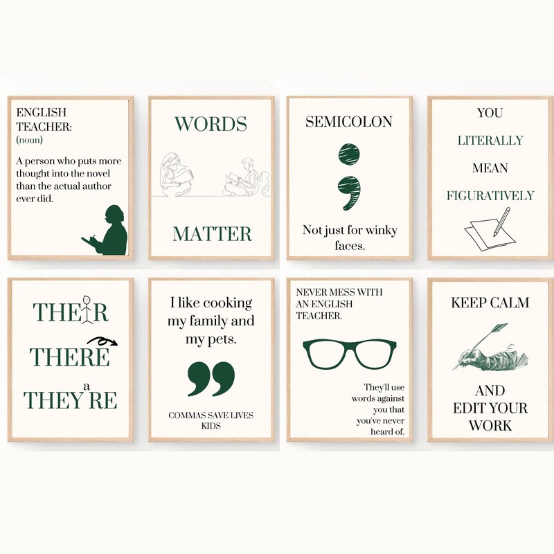 Grammar Poster - Etsy