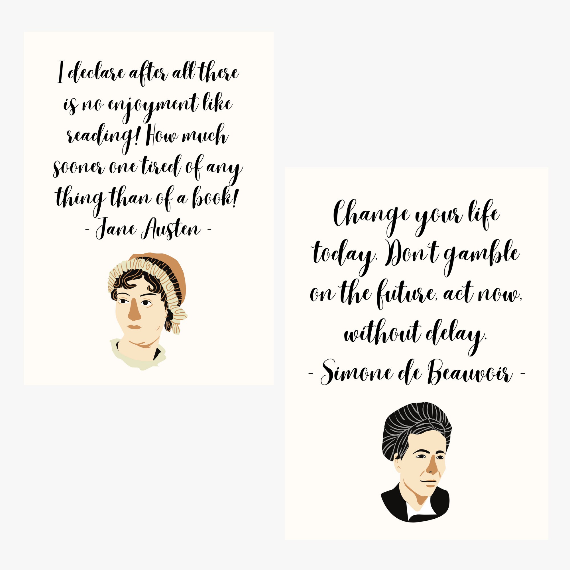 Influential Inspiring Authors Book Quote Wall Collage Bundle - Etsy Canada