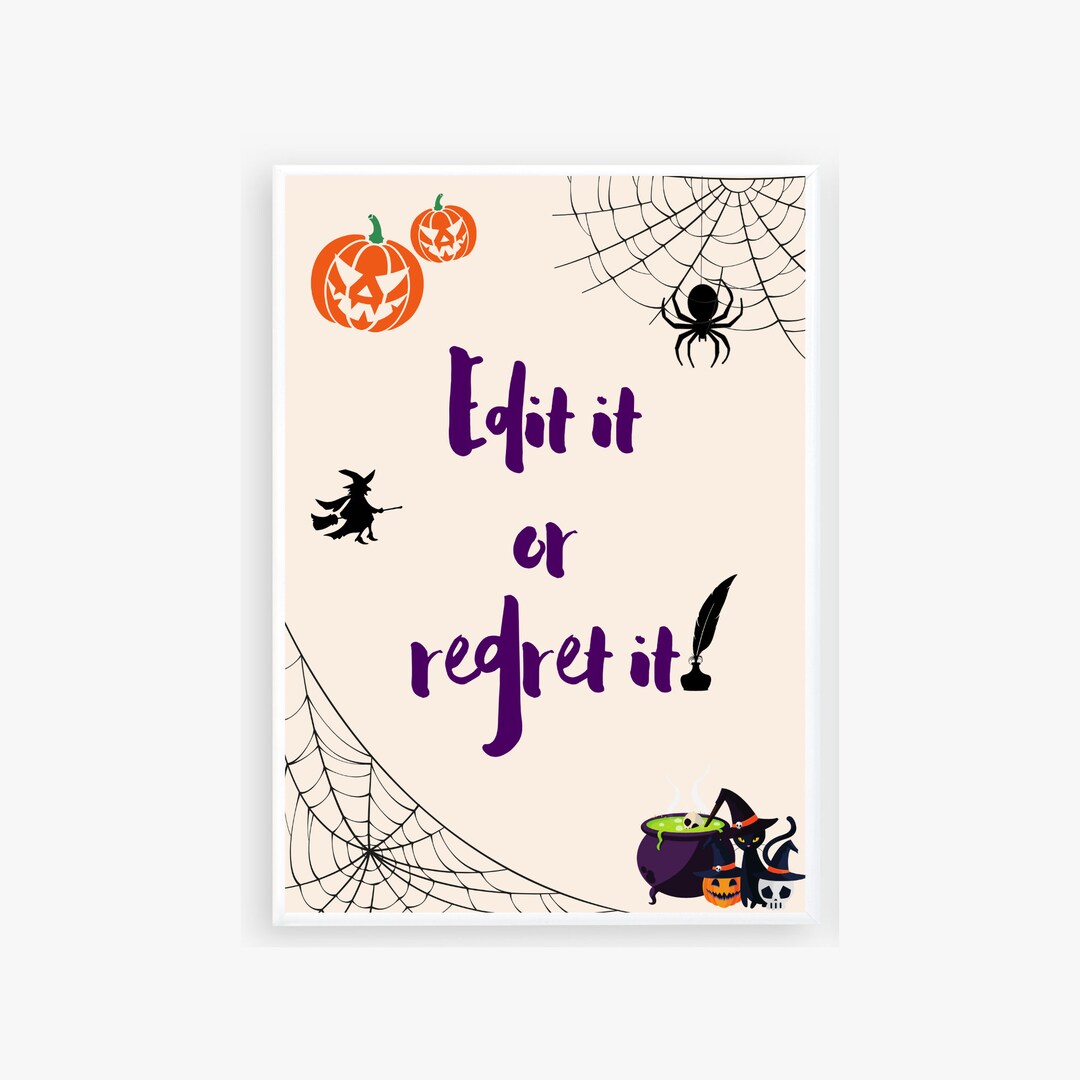 Halloween English Classroom Decor; Fun English Classroom Posters; Edit ...