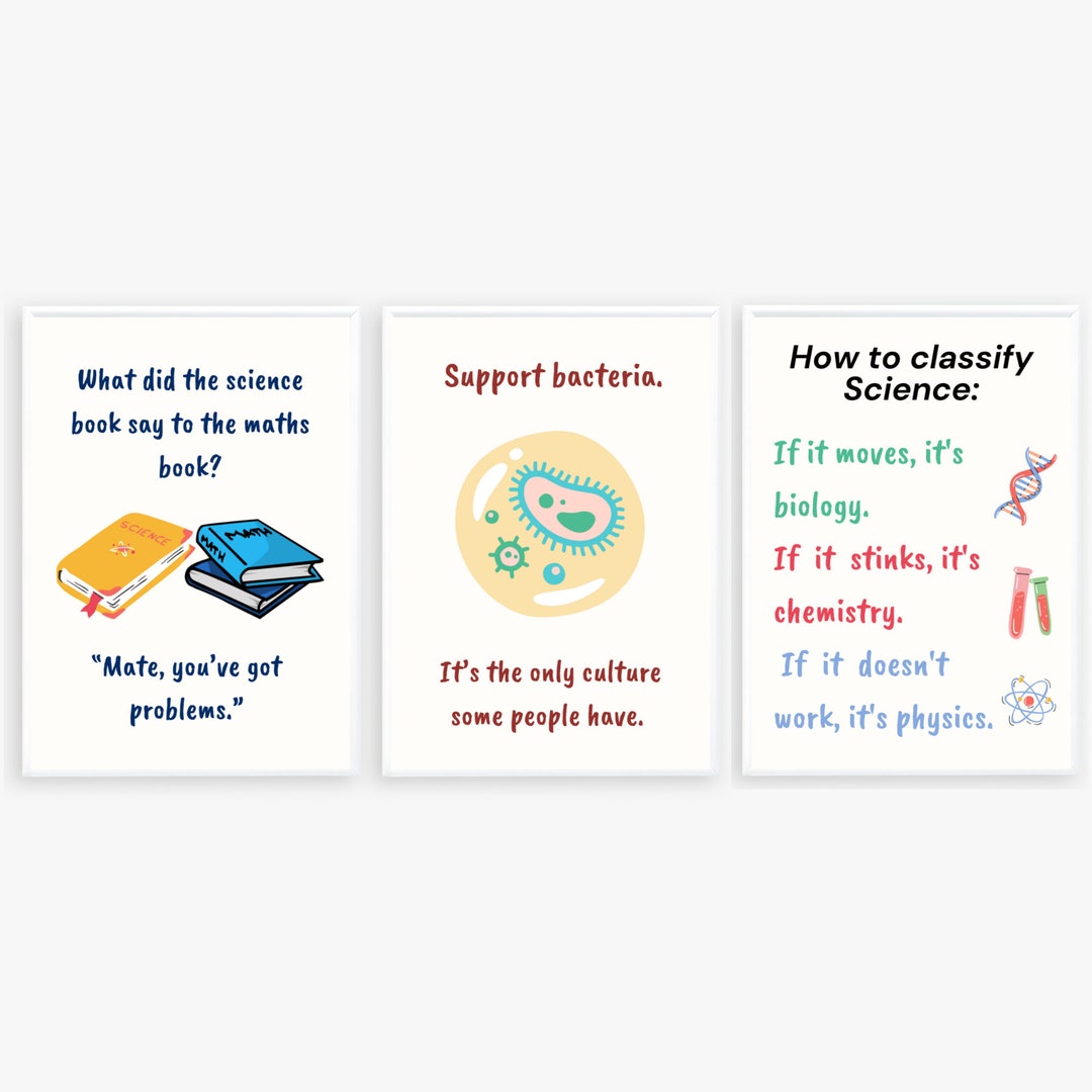 Funny Science Classroom Decor; Science Teacher Gifts; High School ...