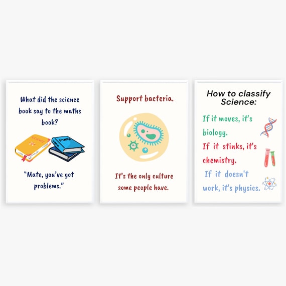 Funny Science Classroom Decor Science Teacher Gifts High - Etsy