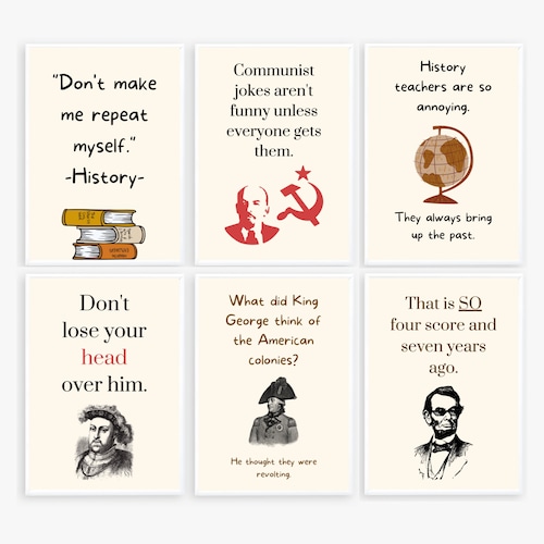 Funny History Teacher Posters History Classroom Decor Social - Etsy
