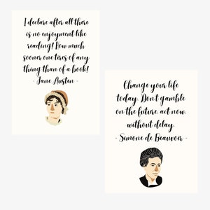 Influential Inspiring Authors Book Quote Wall Collage Bundle Set of 10 ...