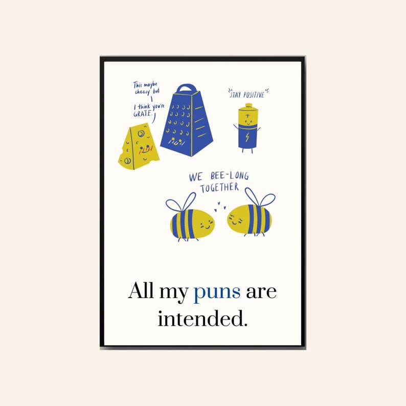 Custom Print; English Classroom Poster; Funny Grammar Poster; Pun ...