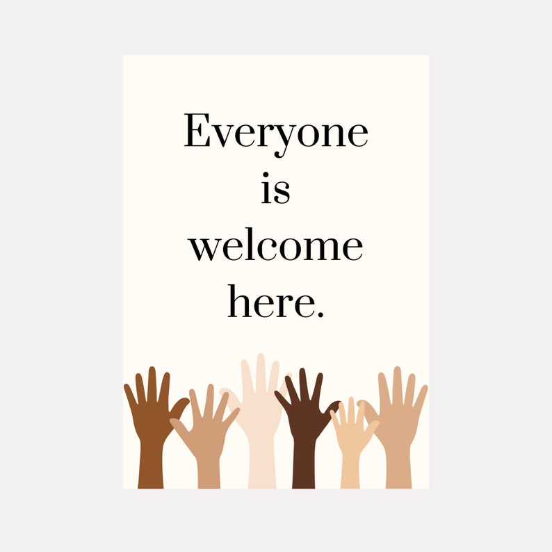 Boho Inclusive Classroom Decor Inclusion Posters Diversity | Etsy