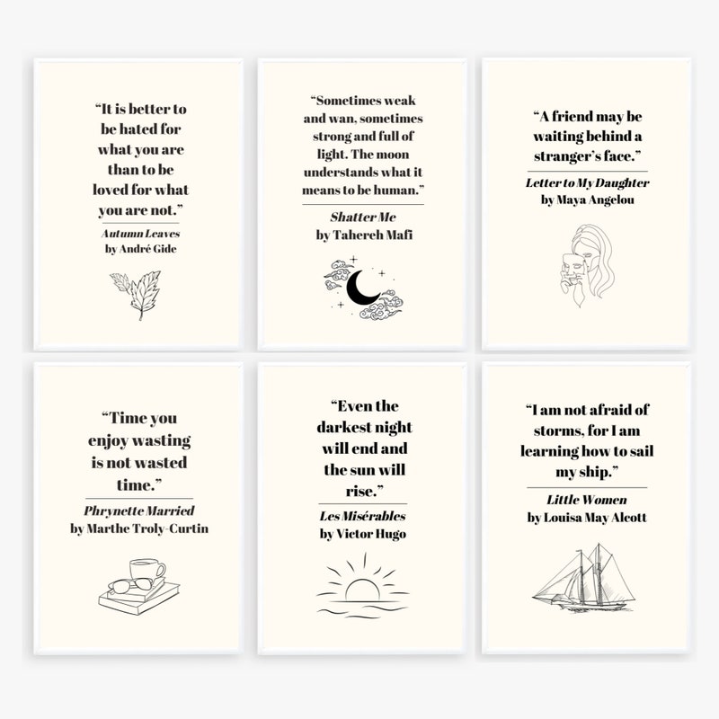 Book Quote - Etsy