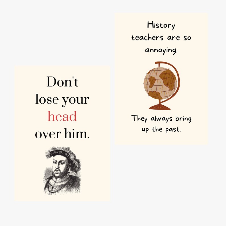 Funny History Teacher Posters; History Classroom Decor; Social Studies ...